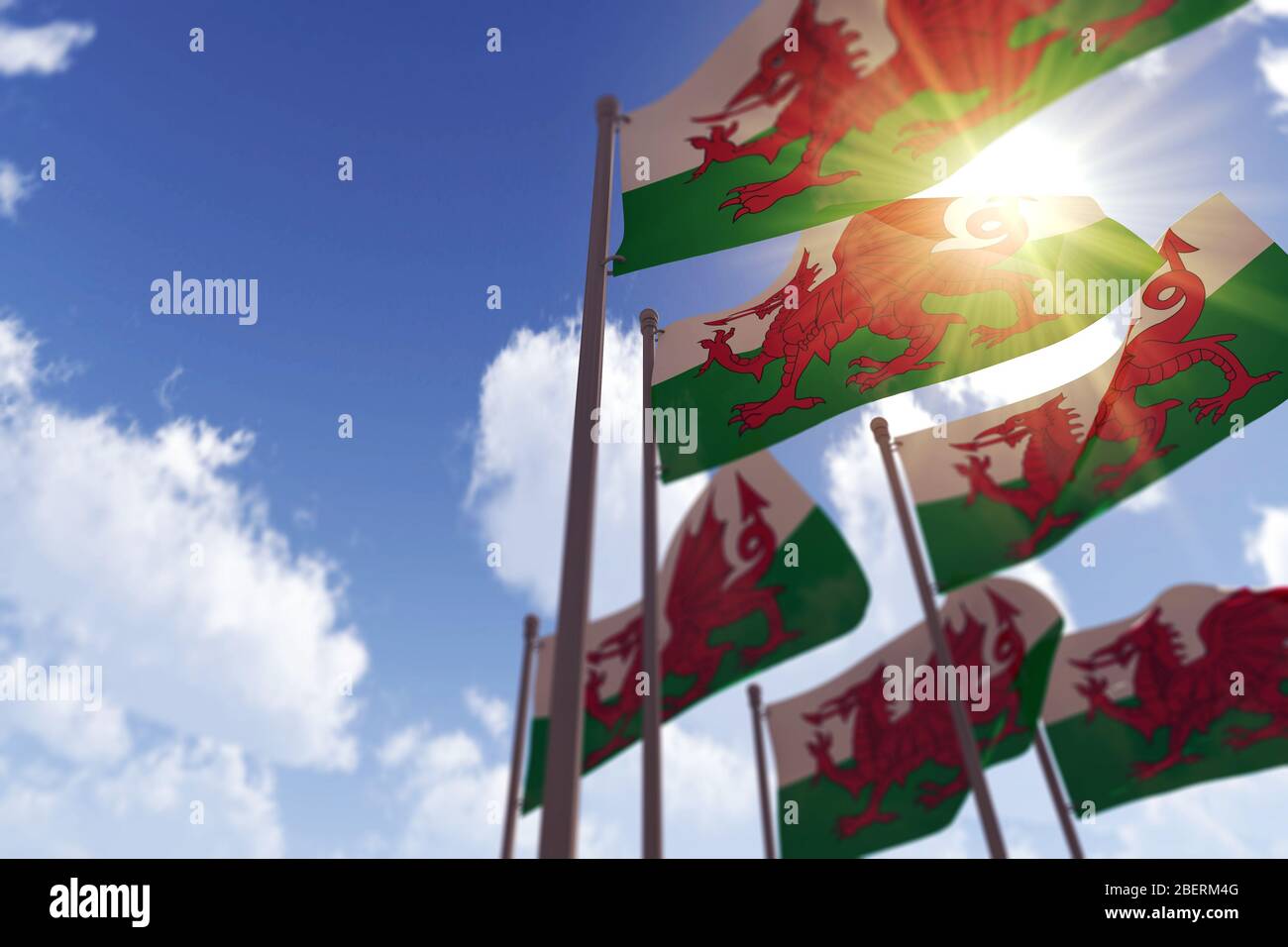International flags and wales hi-res stock photography and images - Alamy