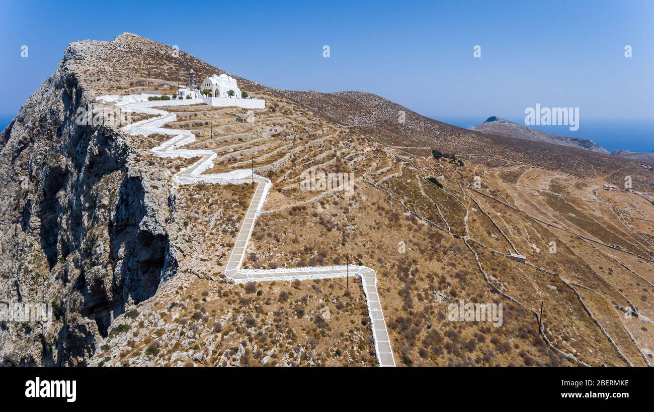 Church of Panagia, Folegandros island, Cyclades, Greece Stock Photo - Alamy