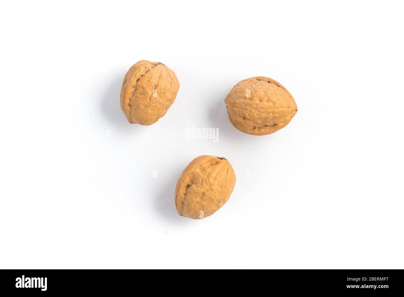 Hole Walnuts Seeds isolated on white background Stock Photo - Alamy