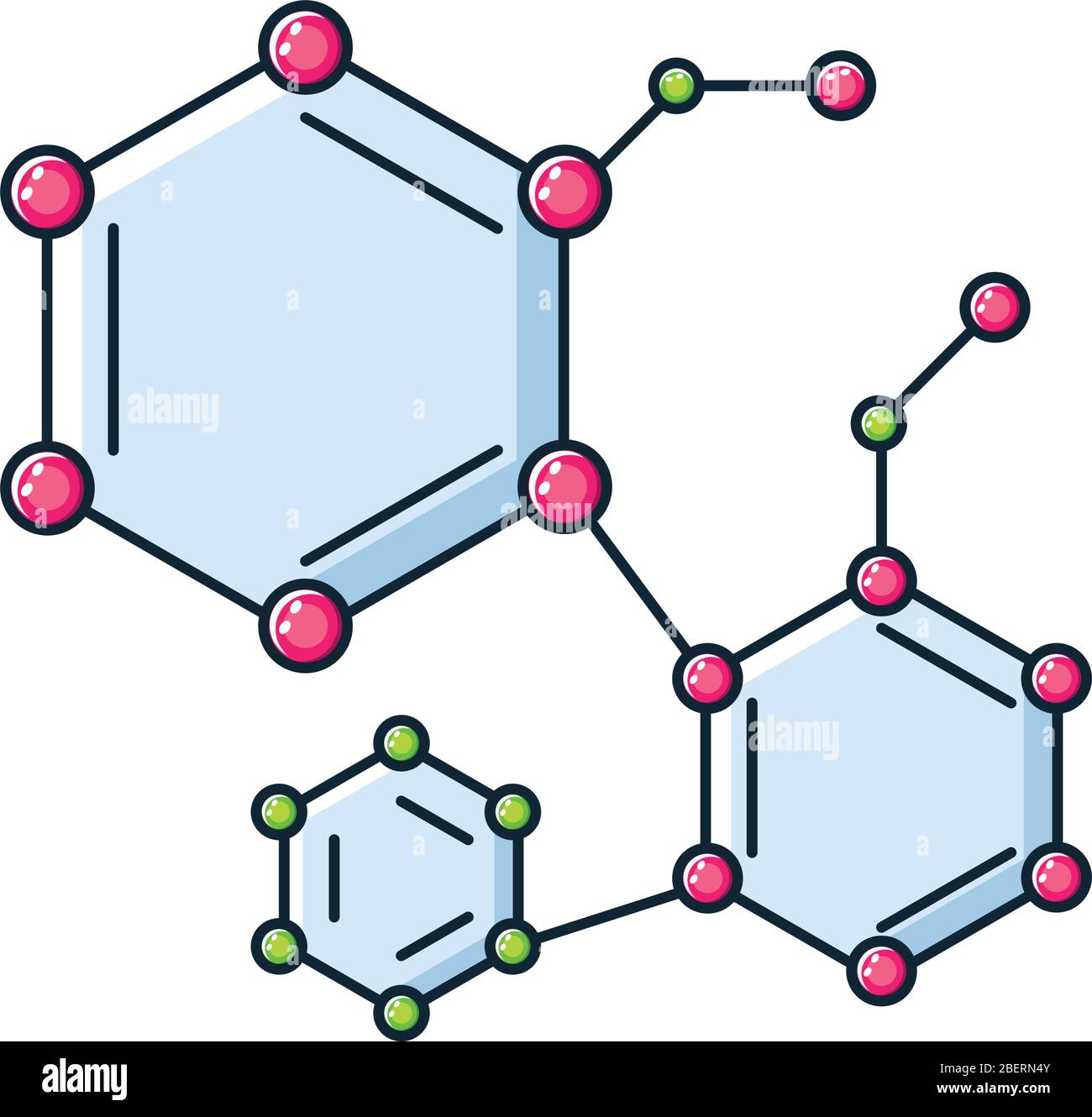 molecule connection on white background vector illustration design ...