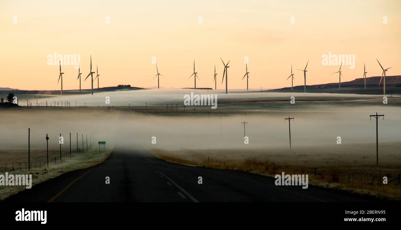 Dorper Wind Farm near Molteno, Eastern Cape, South Africa Stock Photo ...