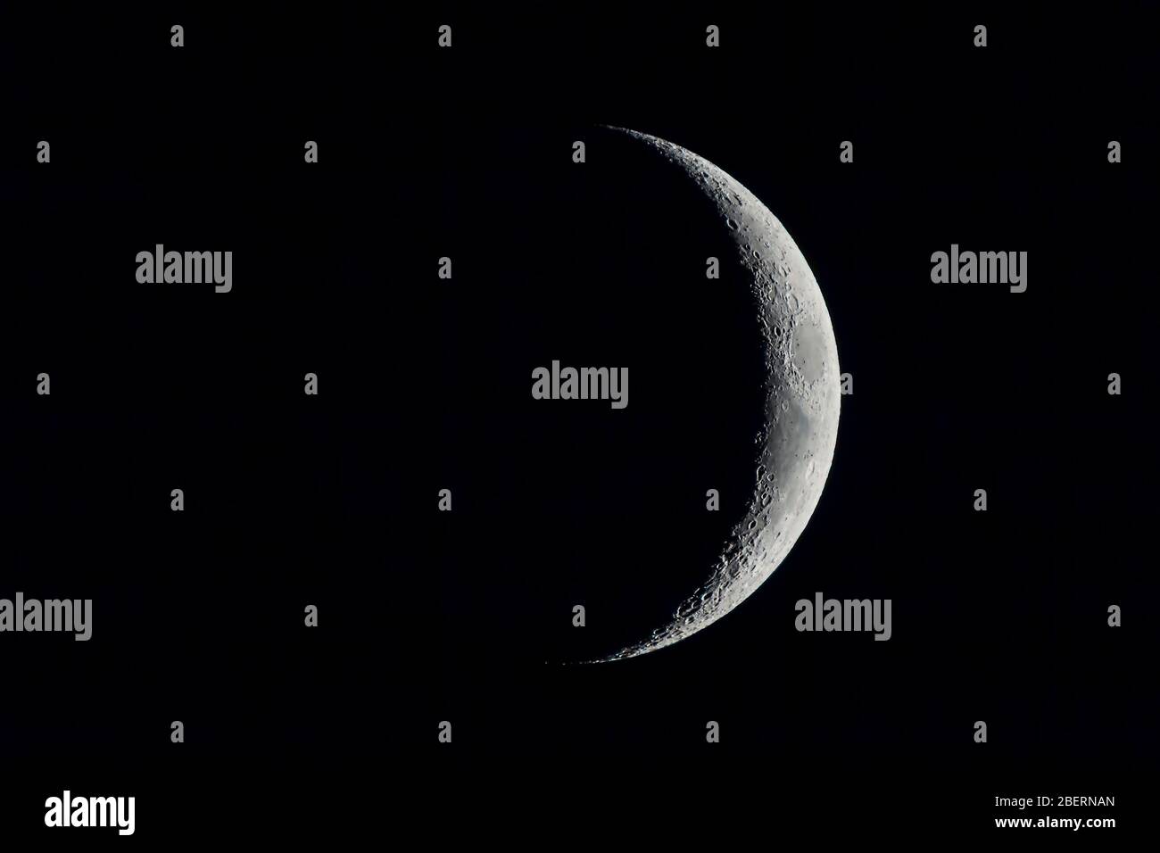 Waxing crescent moon hi-res stock photography and images - Alamy