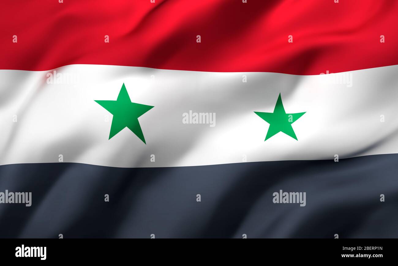 Wavy syrian flag hi-res stock photography and images - Alamy