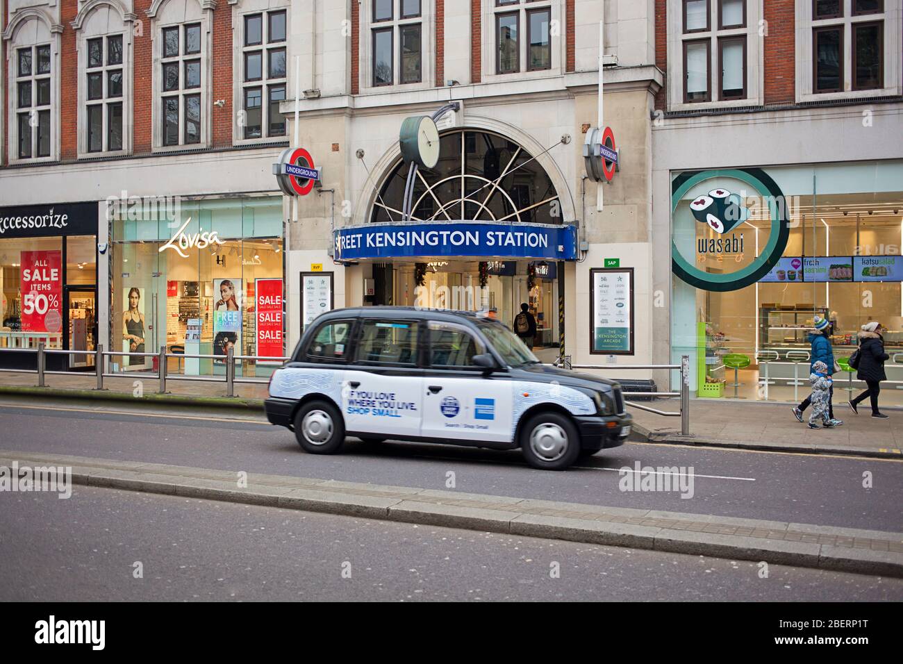High Street Kensington Station, Kensington High Street, London Stock ...