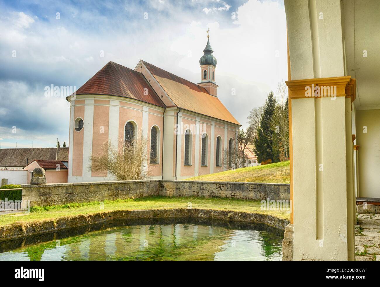 Fish pond monastery hi-res stock photography and images - Alamy