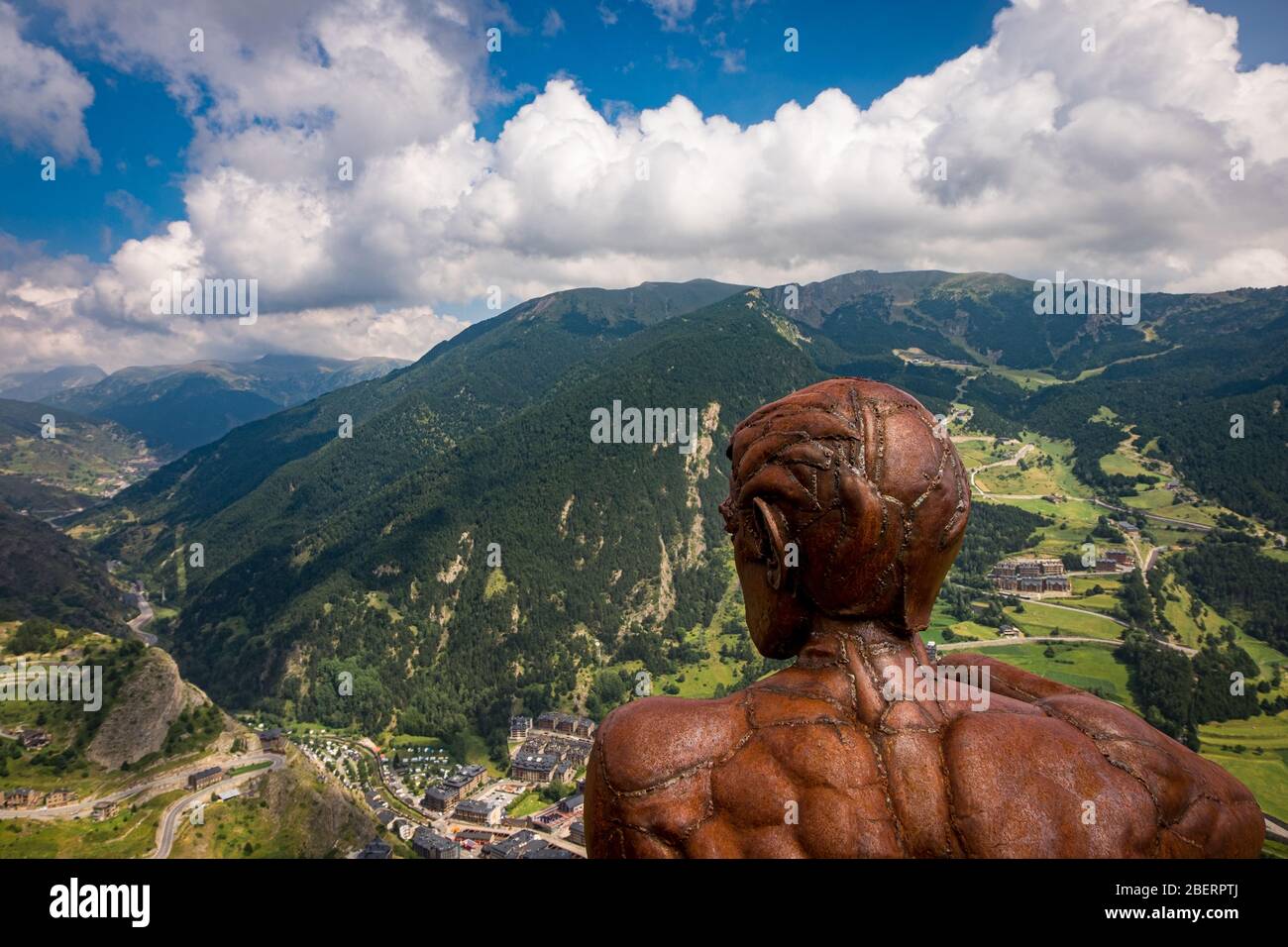 Observation deck Roc Del Quer, Andorra Stock Photo - Alamy