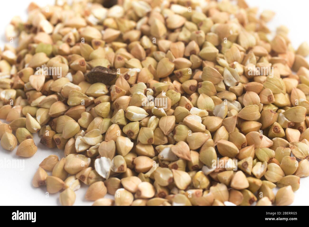 Buckwheat seeds. Trigo Sarraceno isolated on white background Stock ...