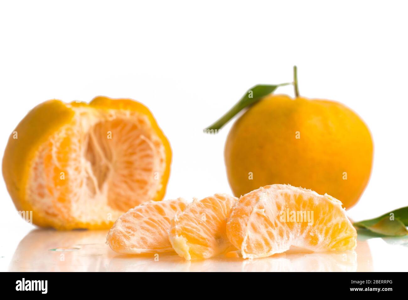 Brazilian Mexerica Pokan or Tangerine isolated on white background ...