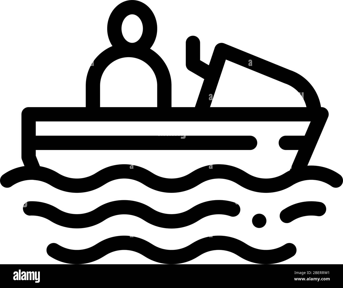 boating icon vector outline illustration Stock Vector Image & Art - Alamy