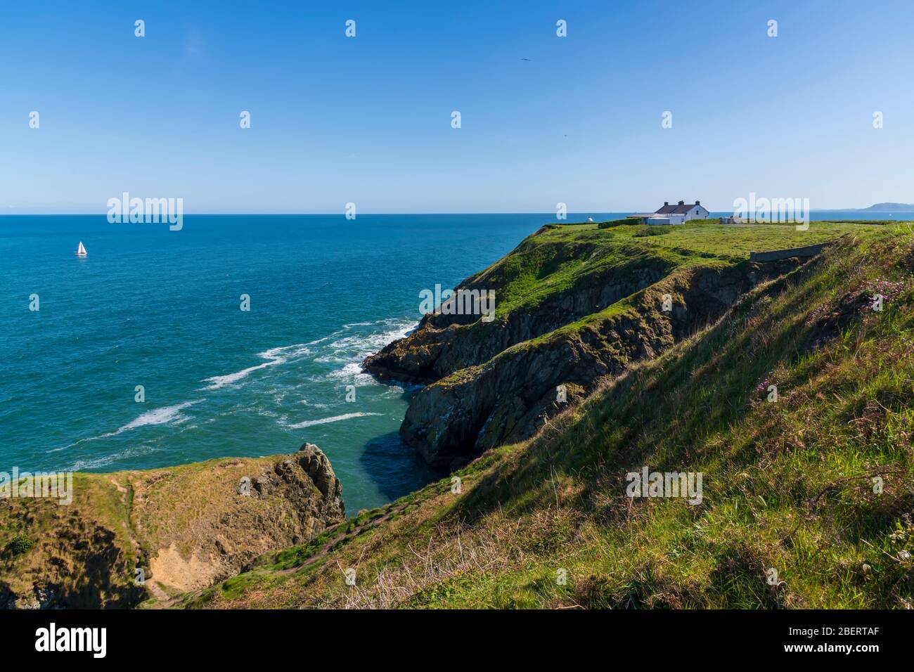 Aerial view of Baily Lighthouse, Howth North Dublin Stock Photo - Alamy