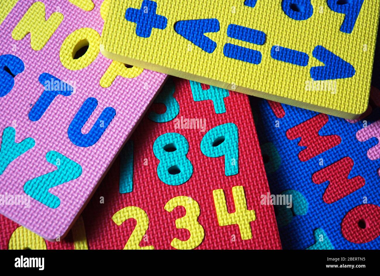 Alphabet foam pieces hi-res stock photography and images - Alamy