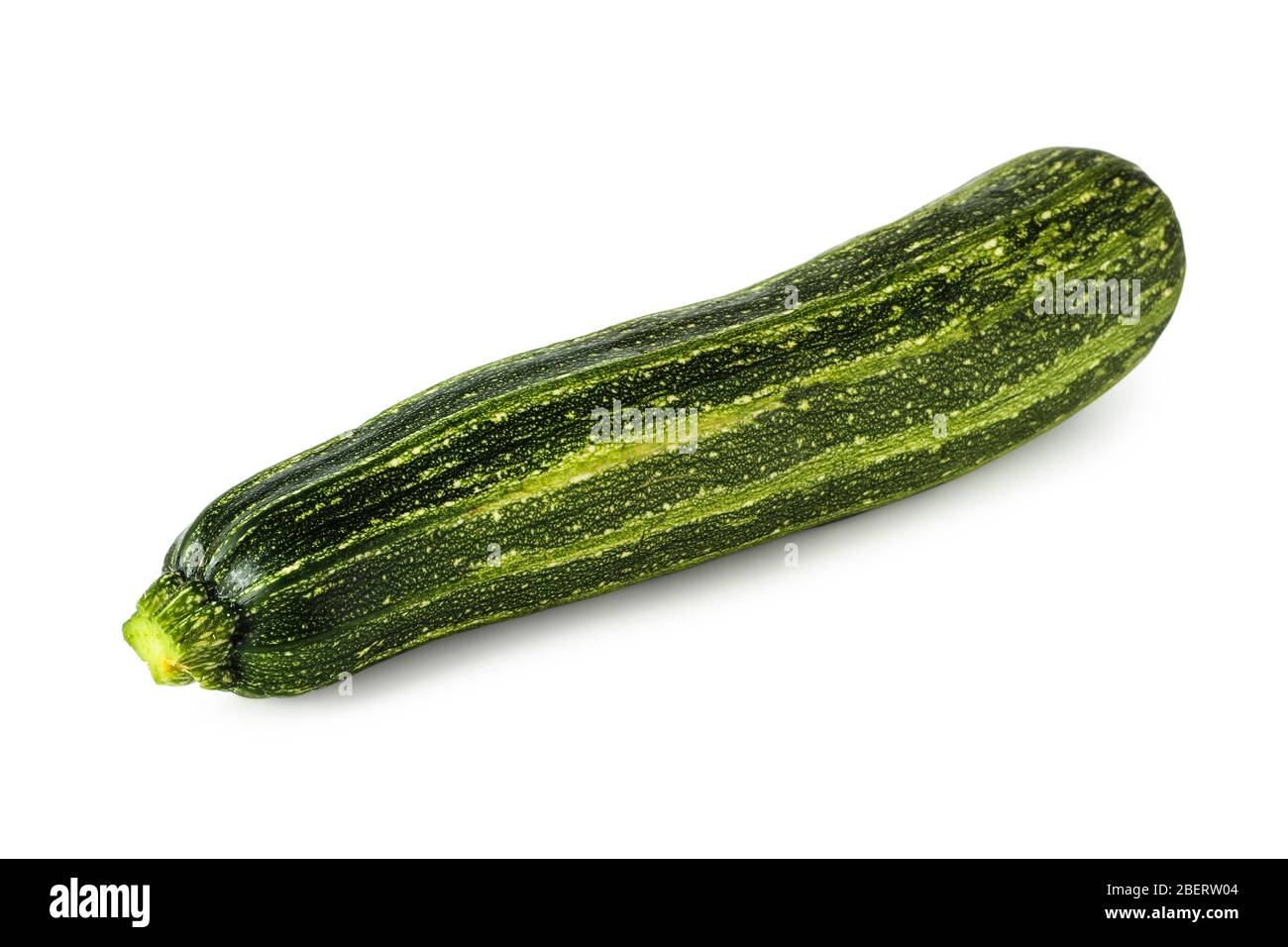 Long green squash close-up isolated on a white background Stock Photo ...