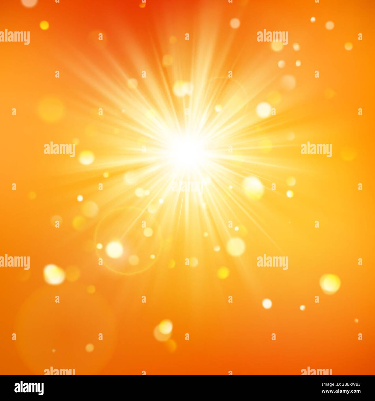 Enjoy the sunshine. Warm day light. Summer background with a hot sun ...