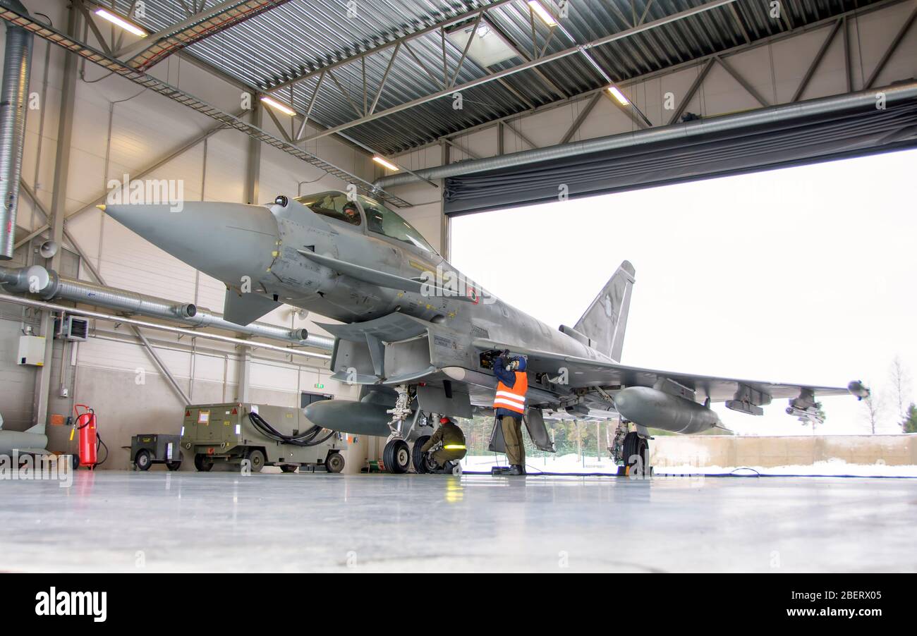 Italian Air Force Eurofighter Typhoon during NATO Baltic Air Policing ...