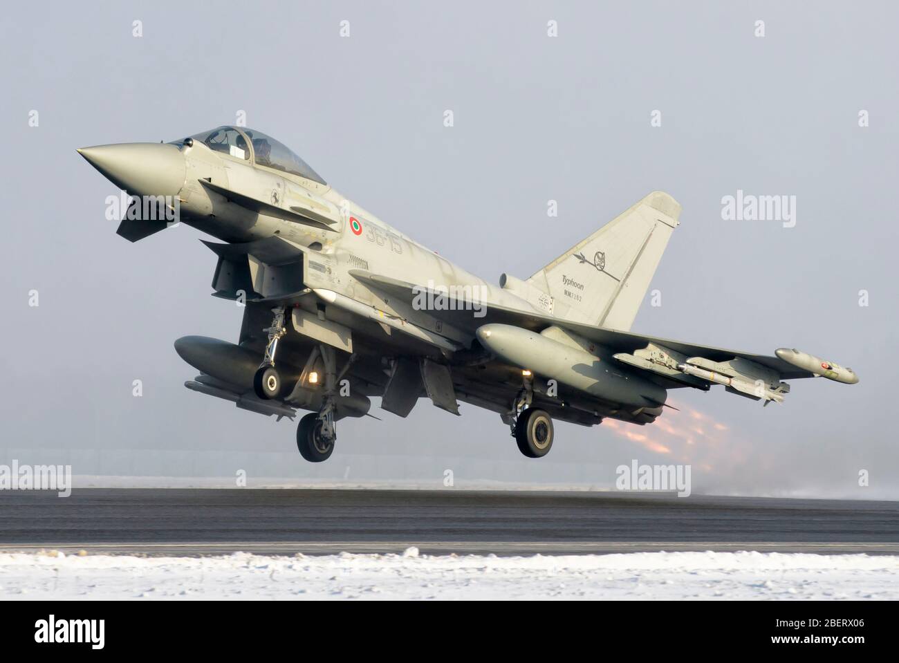 Italian Air Force Eurofighter Typhoon during NATO Baltic Air Policing ...