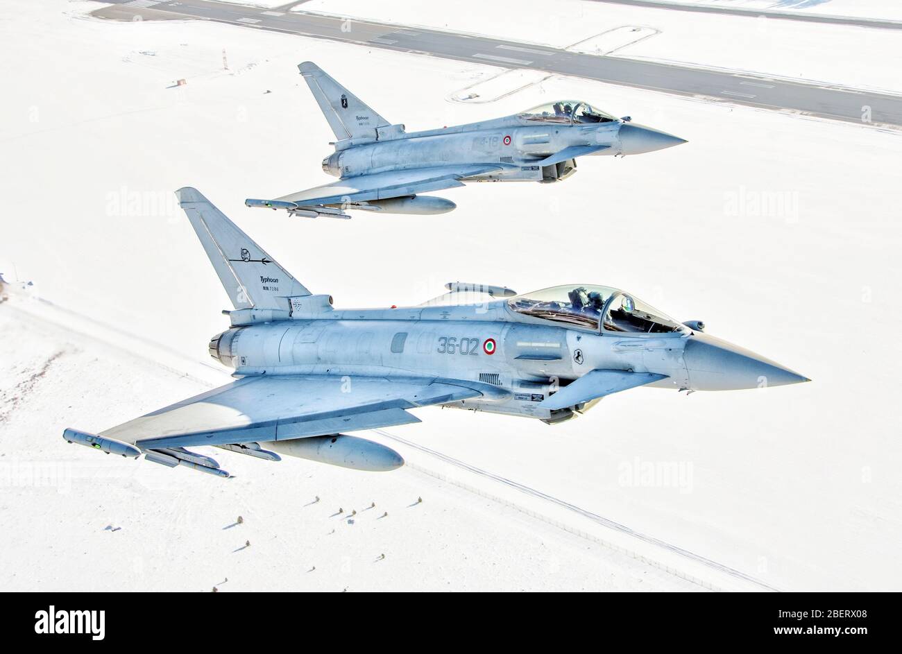 Italian Air Force Eurofighter Typhoon during NATO Baltic Air Policing ...