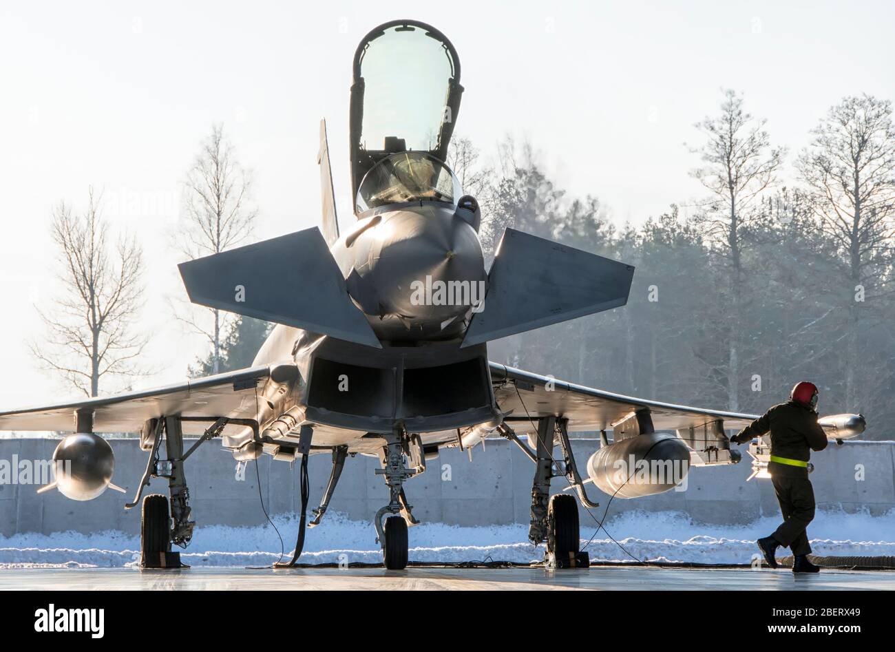 Italian Air Force Eurofighter Typhoon during NATO Baltic Air Policing ...