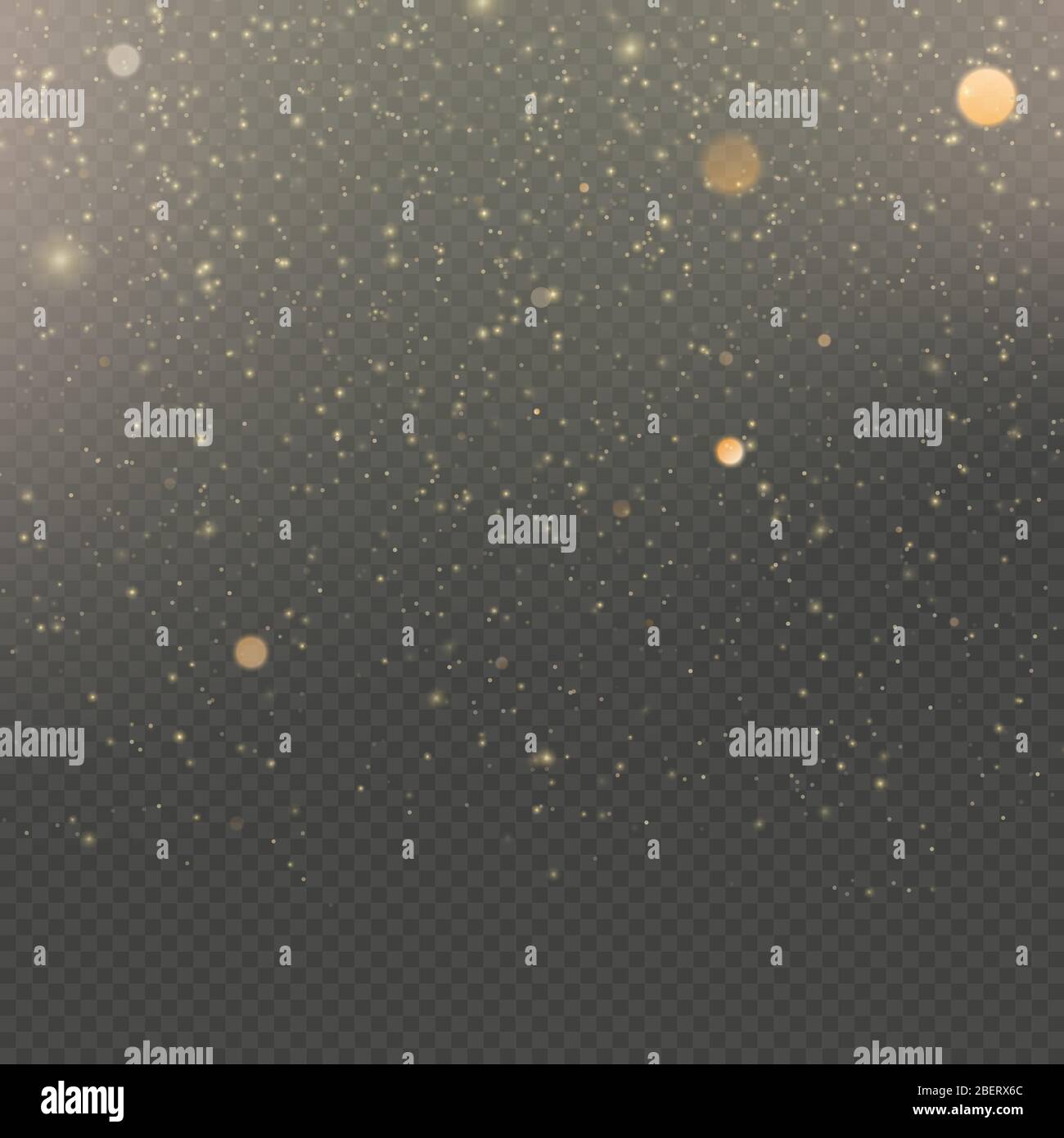 Overlay effect glitter gold light shine effect on transparent ...