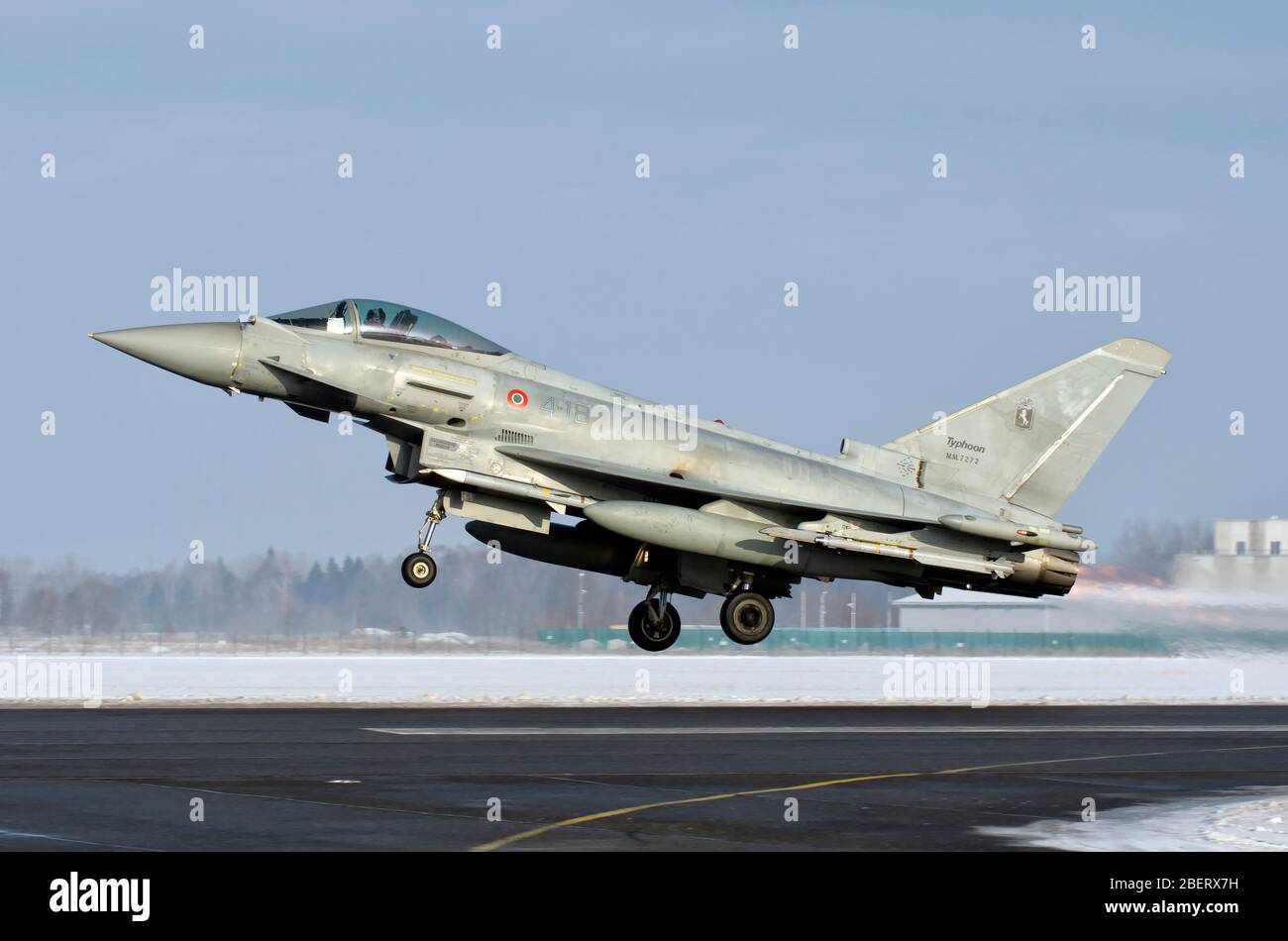Italian Air Force Eurofighter Typhoon during NATO Baltic Air Policing ...