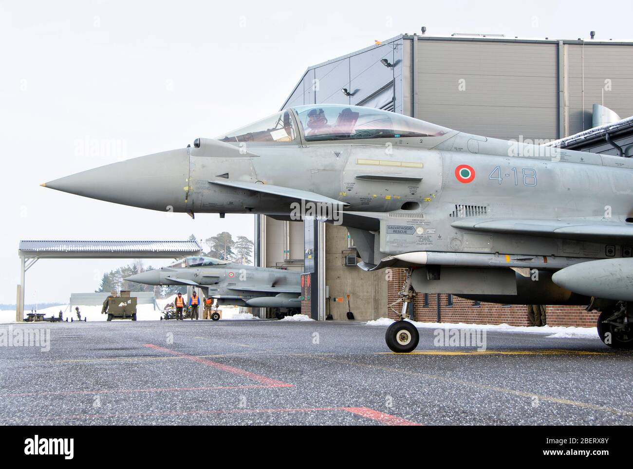Italian Air Force Eurofighter Typhoon during NATO Baltic Air Policing ...