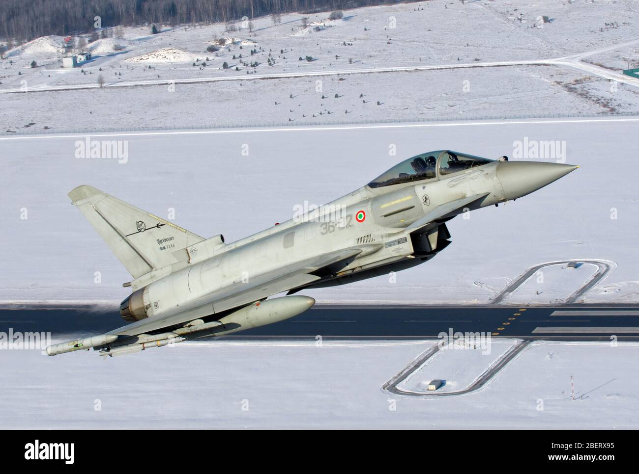 Italian Air Force Eurofighter Typhoon during NATO Baltic Air Policing ...