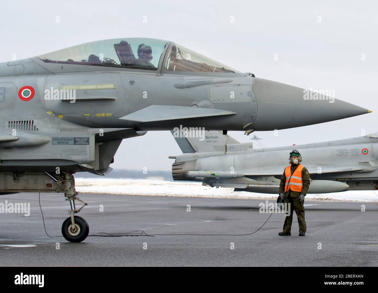 Italian Air Force Eurofighter Typhoon during NATO Baltic Air Policing ...