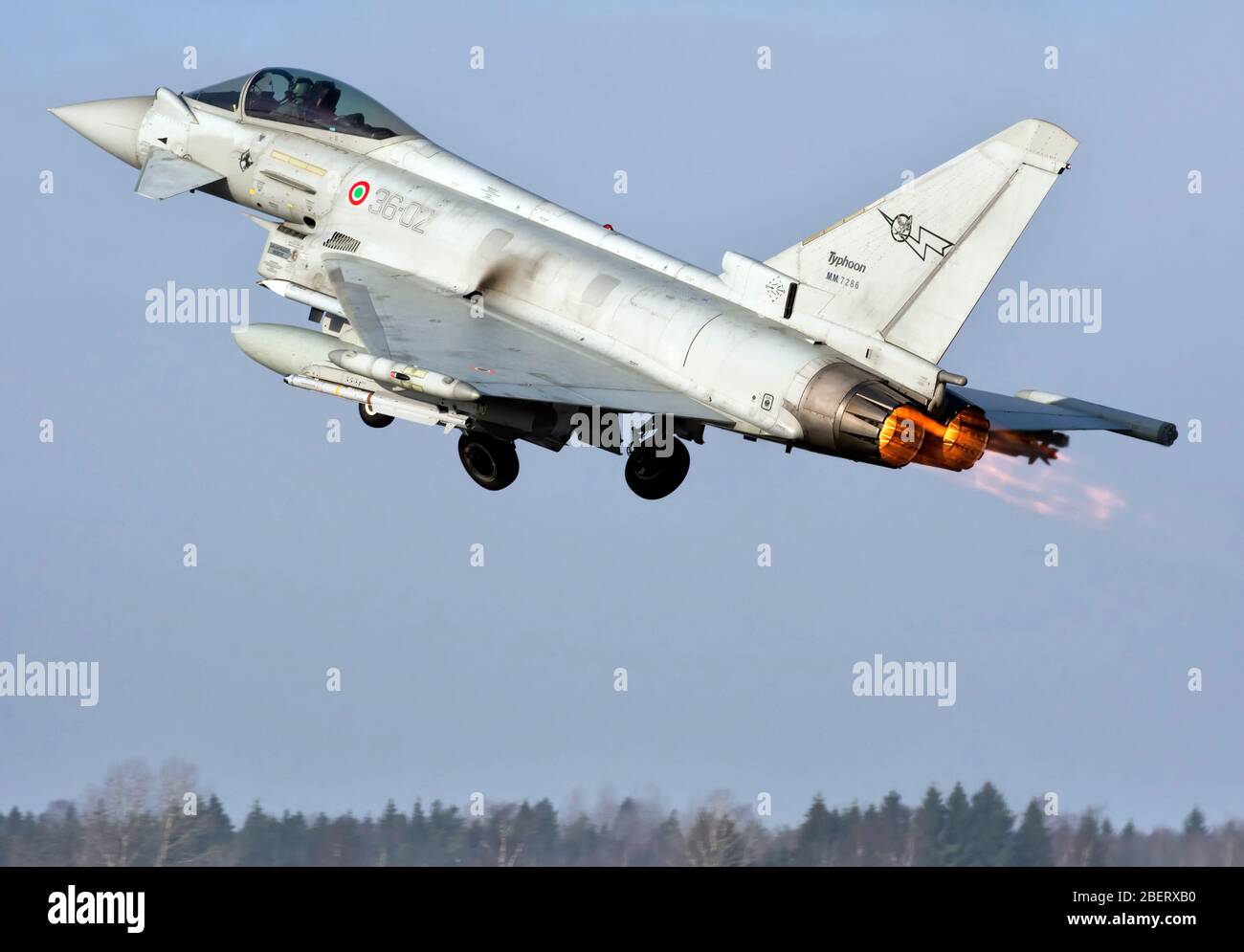 Italian Air Force Eurofighter Typhoon during NATO Baltic Air Policing ...