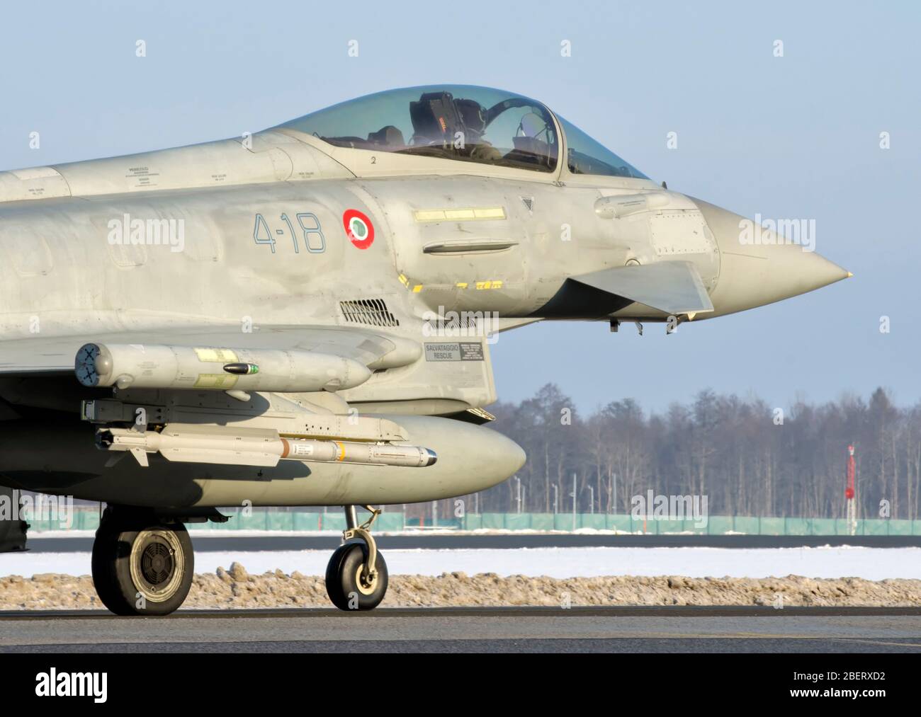 Italian Air Force Eurofighter Typhoon during NATO Baltic Air Policing ...