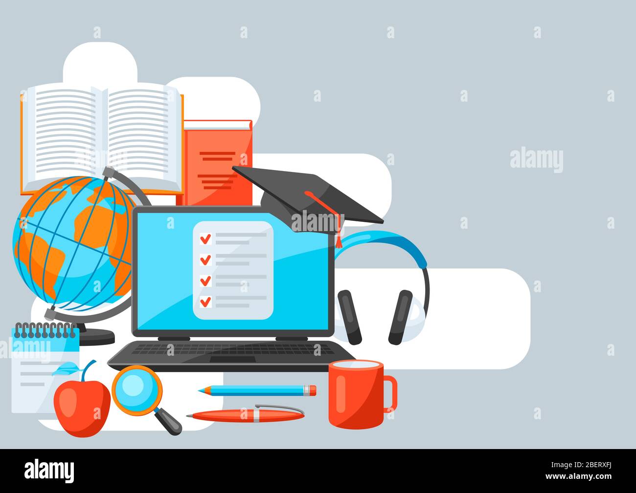 Studying background Stock Vector Images - Alamy