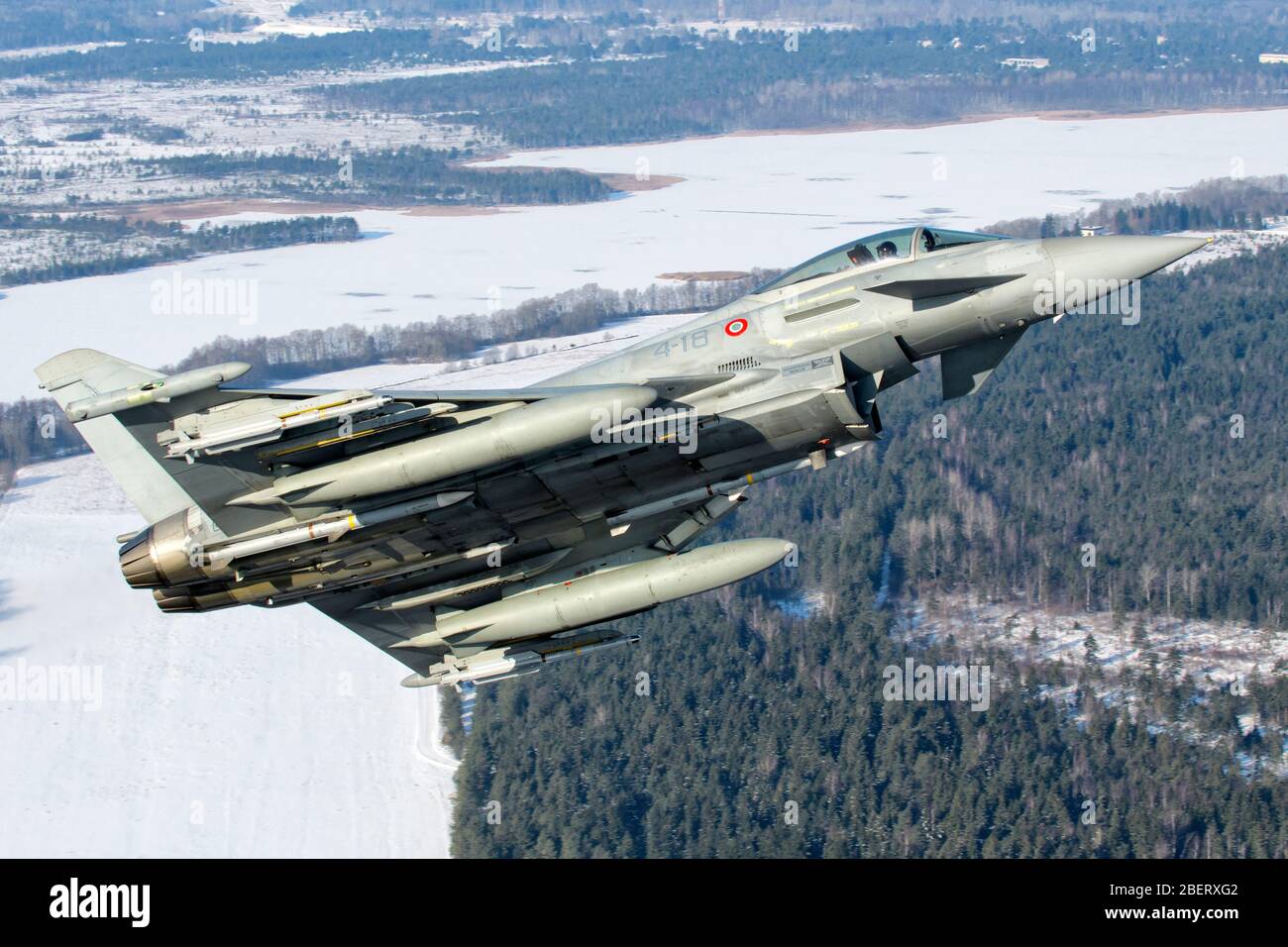 Italian Air Force Eurofighter Typhoon during NATO Baltic Air Policing ...