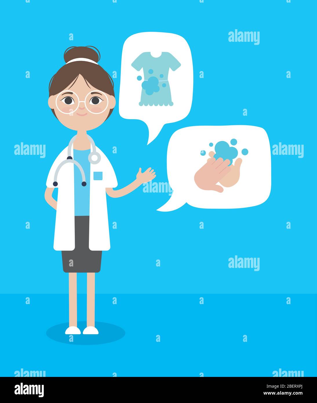 Handwashing clothes Stock Vector Images - Alamy