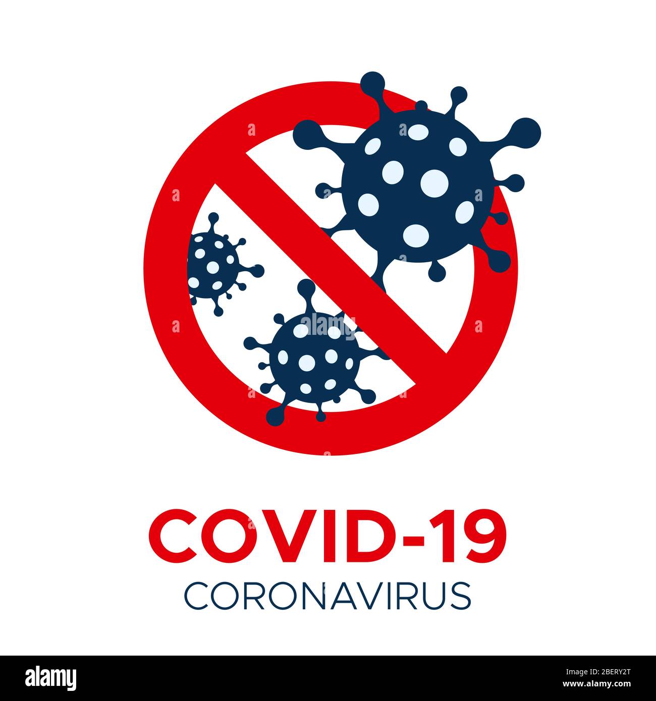 Covid 19 sign on Stock Vector Images - Alamy