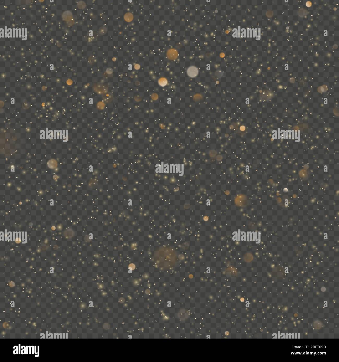 Glitter particles overlay effect. Gold glittering star dust sparkling ...