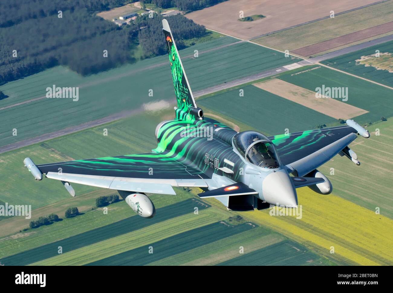 German Air Force Eurofighter flying over Poland Stock Photo - Alamy