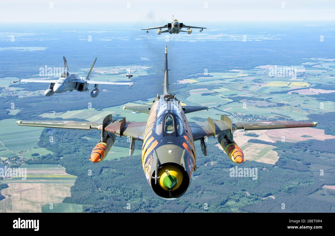 Mix formation of jets during Exercise NATO Tiger Meet 2018, Poland ...