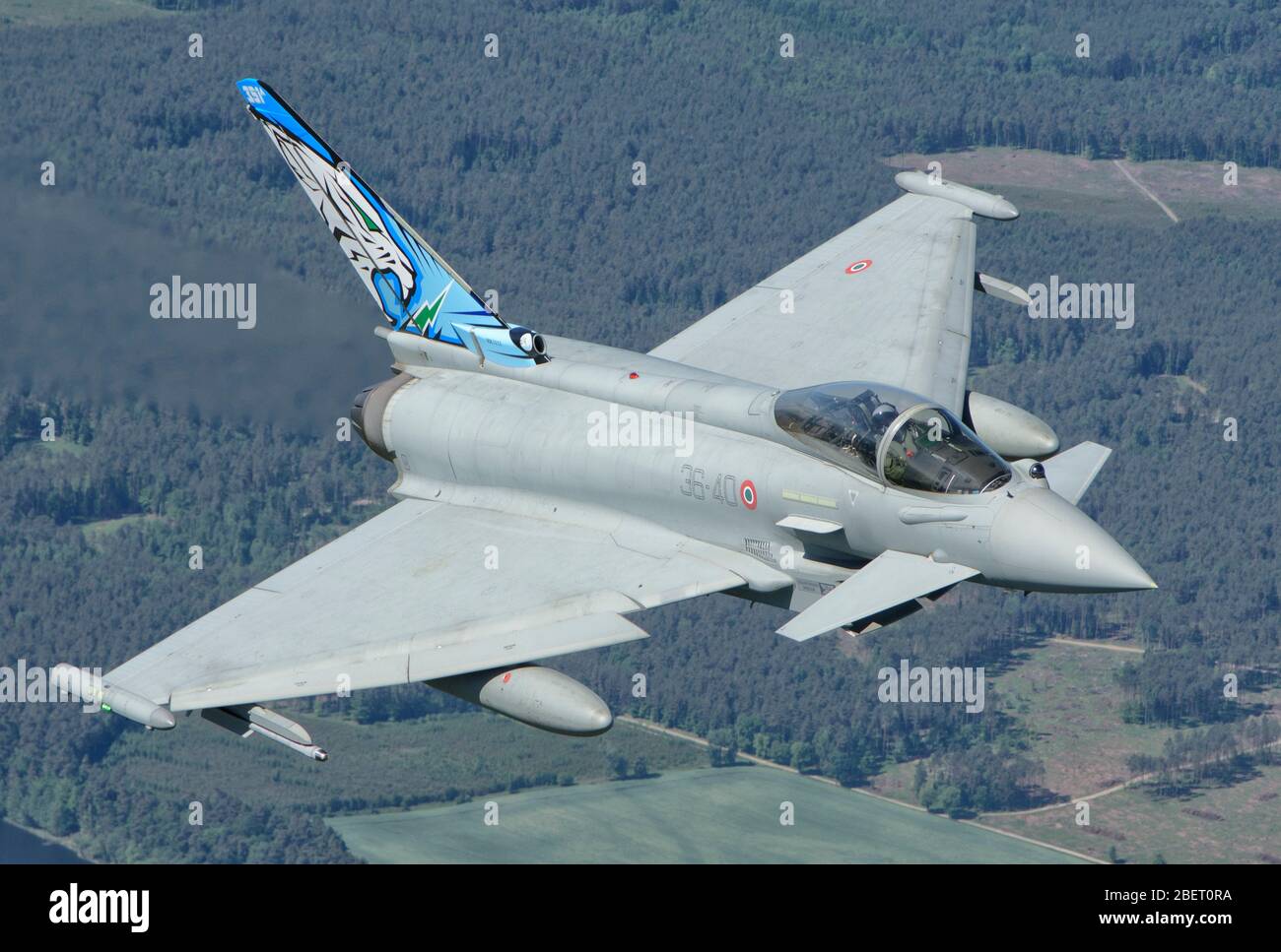 Italian Air Force Eurofighter flying over Poland Stock Photo - Alamy