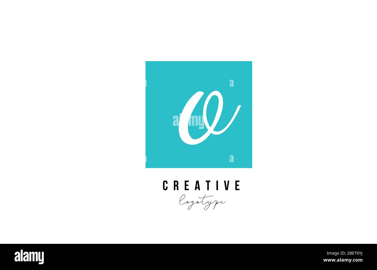 blue O square alphabet letter logo icon design for company and business ...
