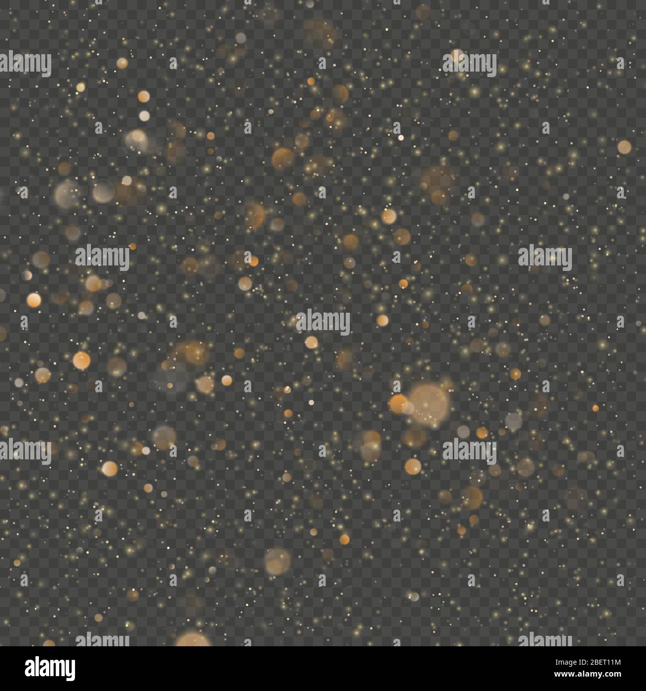 Overlay effect glitter gold light shine effect on transparent ...