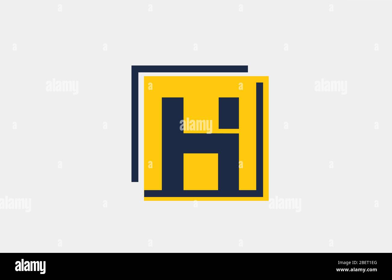 Yellow h sign Stock Vector Images - Alamy