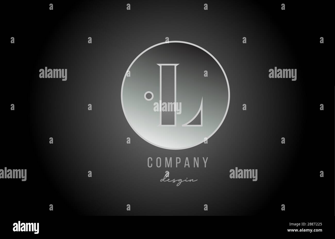 Metallic letter l Stock Vector Images - Alamy