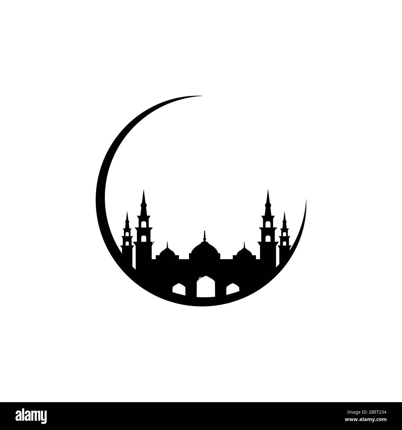 Mosque Moslem vector Illustration design template Stock Vector Image ...