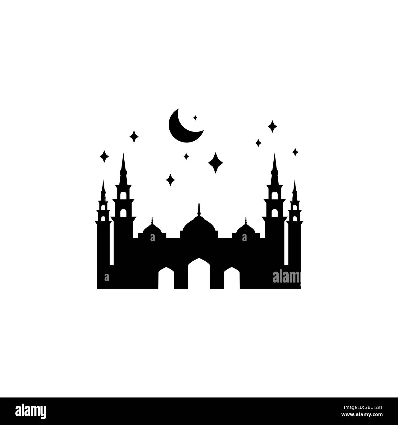 Mosque Moslem vector Illustration design template Stock Vector Image ...