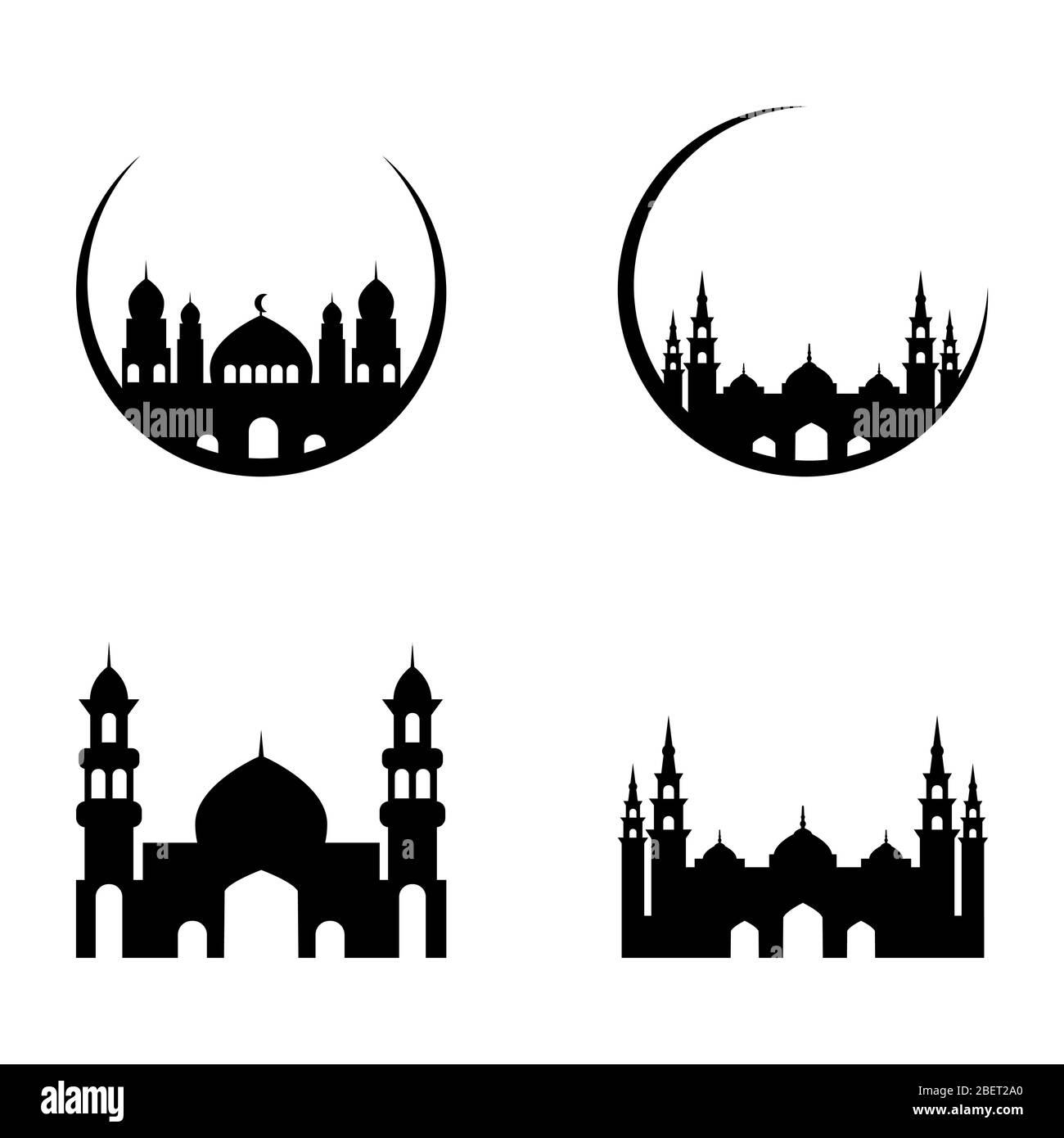 Mosque Moslem vector Illustration design template Stock Vector Image ...