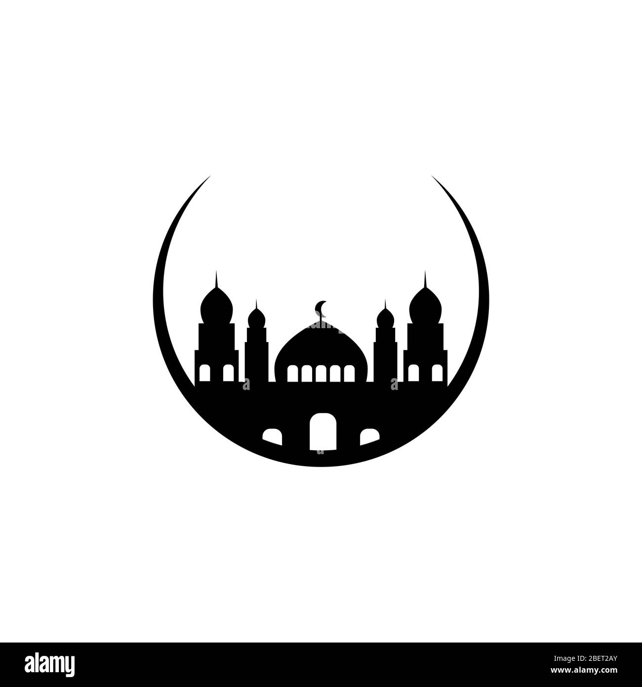 Mosque Moslem vector Illustration design template Stock Vector Image ...