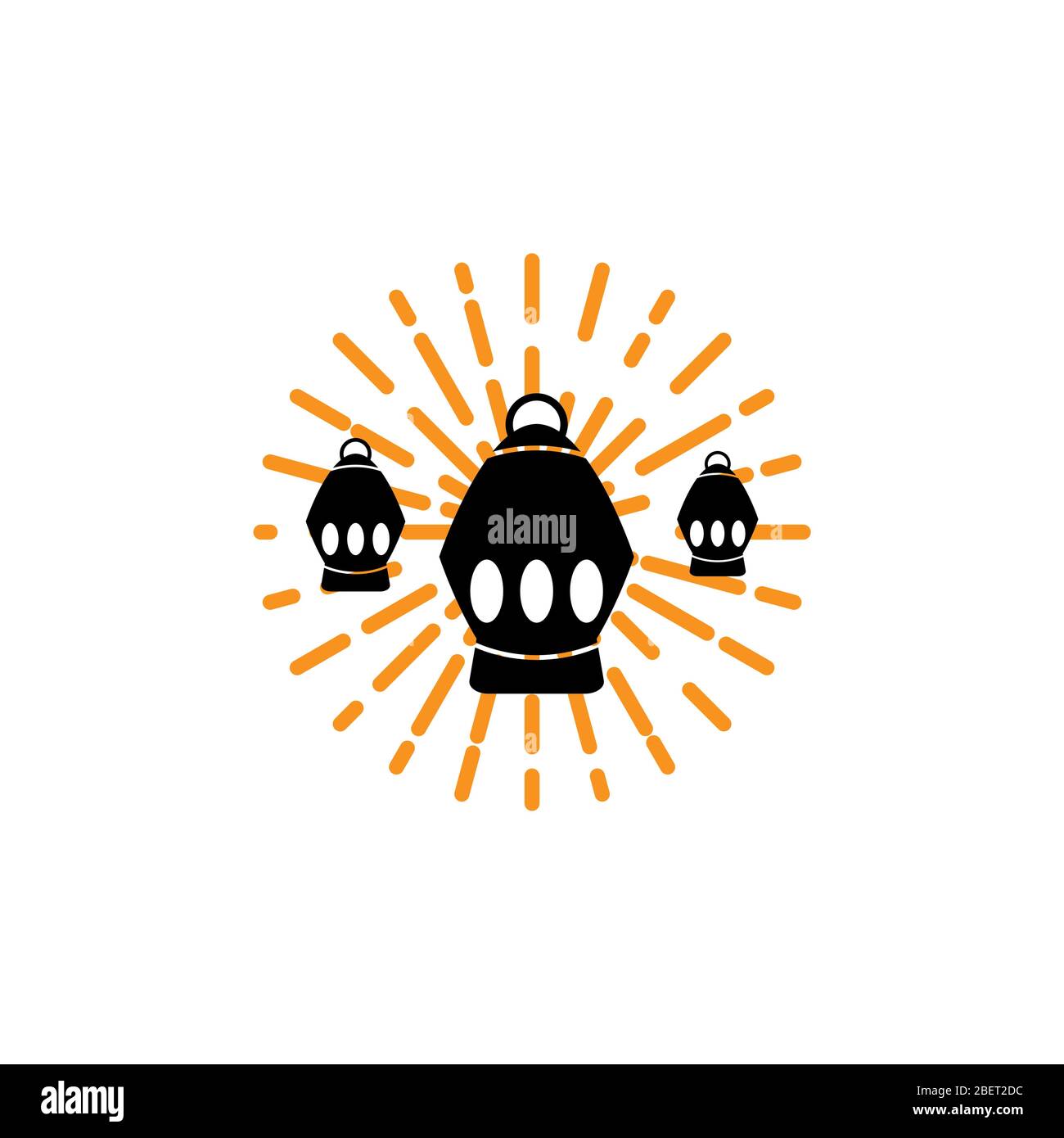 islamic lantern icon vector template illustration Stock Vector Image & Art - Alamy