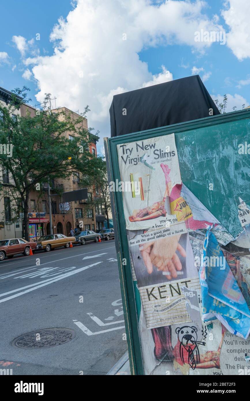 The old advertisement that was stuck on a board for Movie shooting in ...
