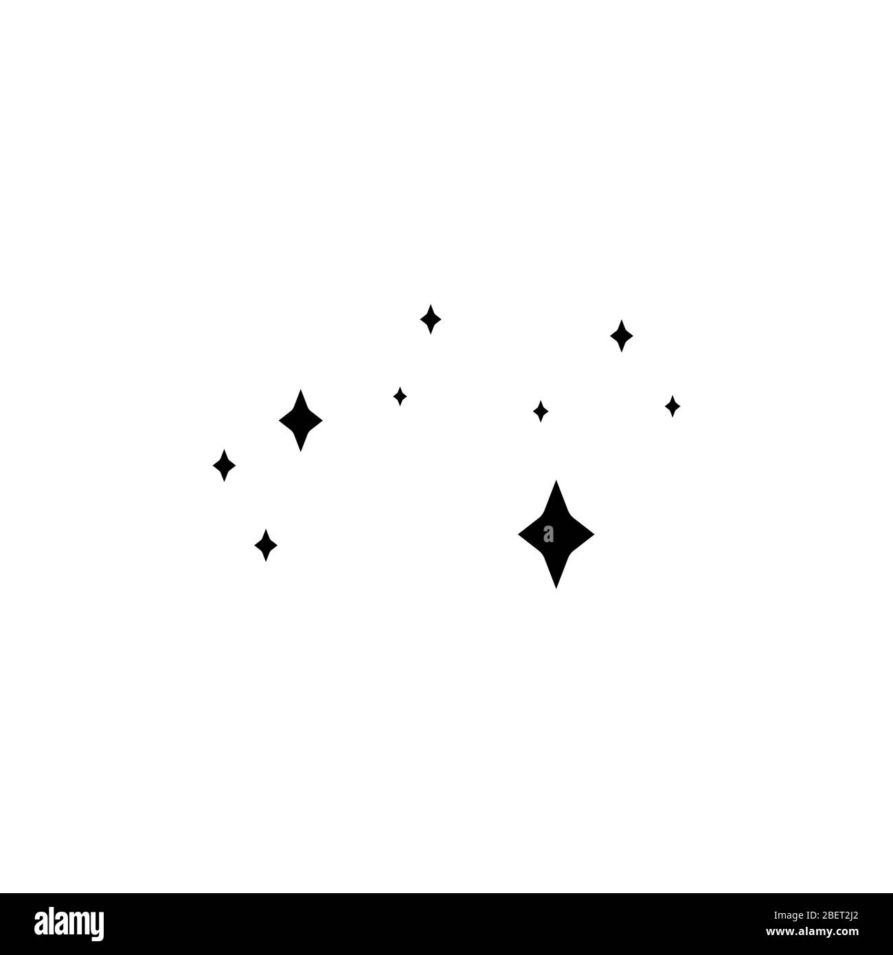 Sparkles stars vector graphic design template Stock Vector Image & Art ...