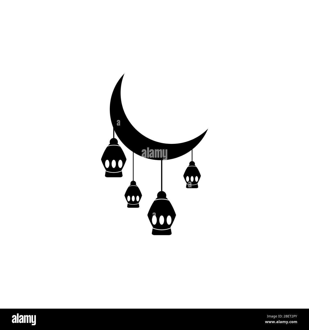 islamic lantern icon vector template illustration Stock Vector Image ...
