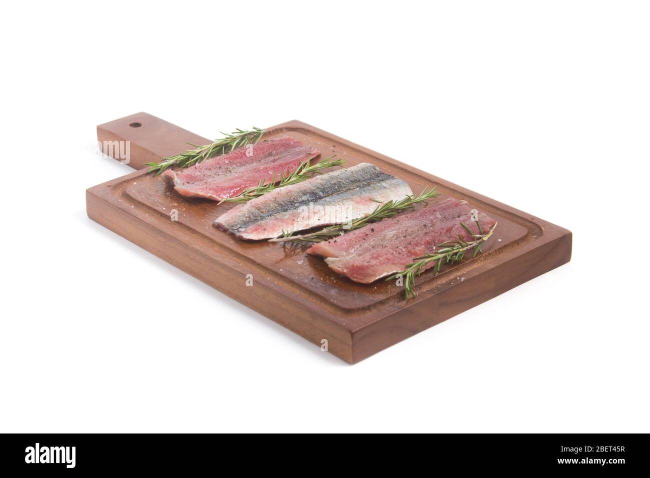 Raw Fresh Sardine Fillet isolated on white background Stock Photo - Alamy