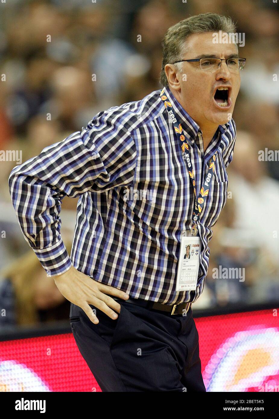 Argentina's coach Julio Cesar Lamas during friendly match.July 22,2012 ...